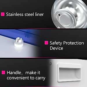 Leconchef Electric Tabletop Ice Crusher Shaver Snow Cone Maker Machine 265lbs/hours for Home&Commercial Use Adjustable Ice Fineness 320 RPM Rotate Speed Strong power