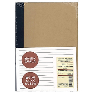 MUJI Notebook B5 6mm Rule 30sheets - Pack of 5books [5colors Binding]