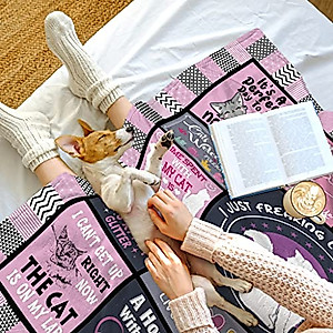 Cat Gifts for Cat Lovers, Cat Lover Gifts, Gifts for Cat Lovers Blanket 60" X 50" , Cat Lover Gifts for Women, Cat Lover Gifts for Girls, Cat Mom Gifts for Women, Birthday Gift Ideas for Cat Lovers