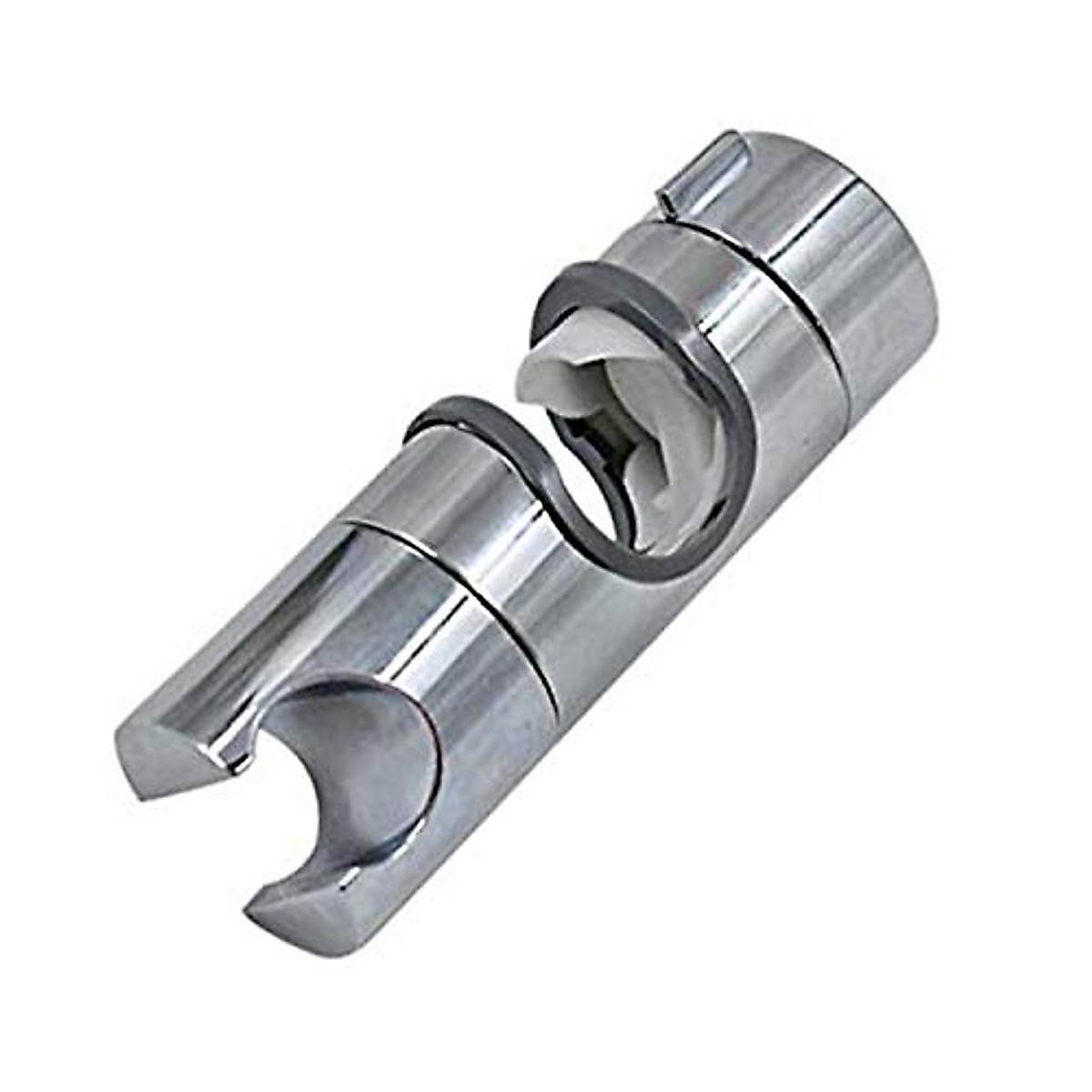 Universal Adjustable Shower Head Holder Slide Bar Bracket Replacement For Slide Bar (18-25MM O.D, Bathroom Slider Clamp,360 Degree Rotation,Sprayer Holder)