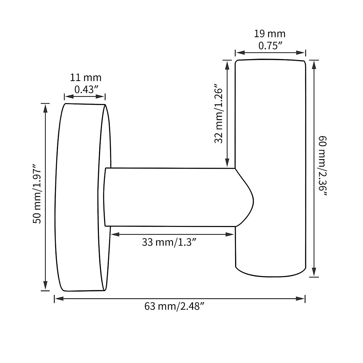 Miyili Bathroom Coat Hook SUS 304 Stainless Steel Towel/Robe Clothes Hook for Bath Kitchen Garage Heavy Duty Wall Mounted Brushed Finish 2 Pack, B01N2