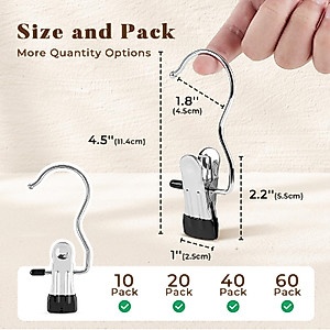 Legging Organizer for Closet, Metal Yoga Pants Hangers 10 Pack Hanging Clips w/Rubber Coated Holds Leggings, Space Saving Hanger Closet Organizers and Storage for Workout Sets, Hat