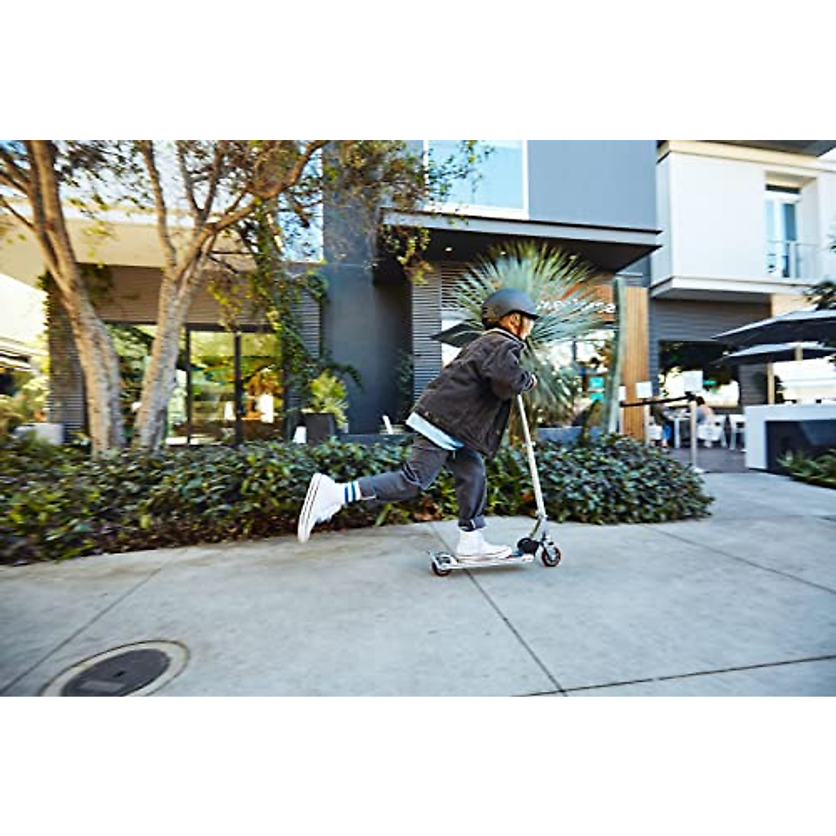 Razor A2 Kick Scooter for Kids – Wheelie Bar, Foldable, Lightweight, Front Vibration Reducing System, Adjustable Height Handlebars