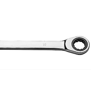 FLZOSPER 1/2 Inch SAE Flex-Head Gear Wrench,Box End Head 72-Tooth Ratcheting Combination Wrench Spanner