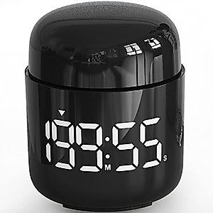MeesMeek Digital Kitchen Timer,Countdown Countup Timer with Large LED Display Volume Adjustment,Timer for Cooking, Classroom Time for Kids and Teachers. (Black)