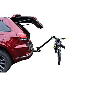 BRIGHTLINES Heavy Duty Swing Away Fold Down 2" Hitch Mount Bike Rack for up to 4 Four Bikes