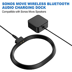 Soarking Charging base for Sonos Move Gen 2nd and 1st with 45W Adapter(Black)