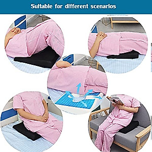 Gel Enhanced Seat Cushion with Cover, Office Chairs,Car Seat,Wheelchair Cushion for Coccyx,Tailbone,Sciatica & Back Pain Relief, Anti Elderly Bedsore,Sedentary Pain