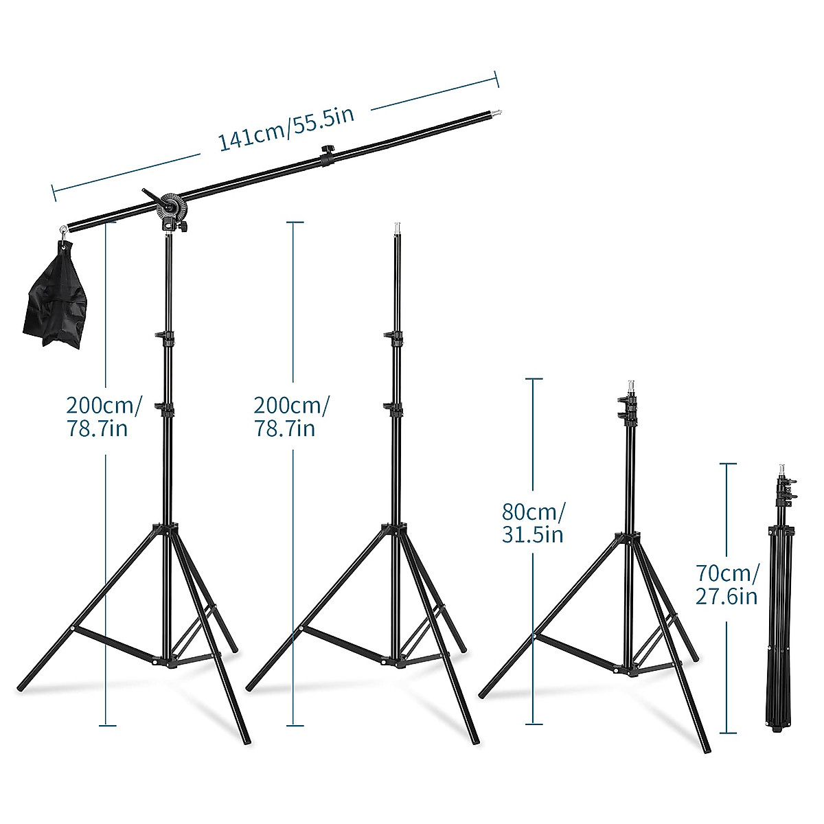 Kshioe Photography Softbox Lighting Kit Continuous Lighting System Photo Equipment Soft Studio Light with Light Stands and Convenient Carry Bag (135w 3 Sets)