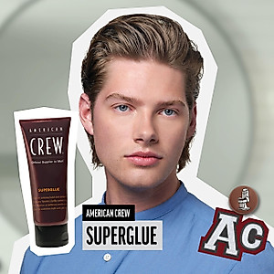 American Crew Men's Hair Gel, Extreme Hold & Shine, 3.3 Fl Oz
