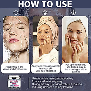 Retinol Cream for Face, Anti-Aging Facial Moisturizer with Hyaluronic Acid and Collagen, Retinol Moisturizer for Face and Neck, Wrinkle Cream for Women and Men, Day and Night Anti-Aging Moisturizing Cream – For All Skin Types