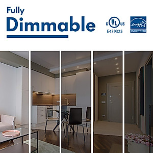 Hyperikon 6 inch LED Recessed Lighting Selectable Color Temperature 5CCT 2700K-5000K, 14W Slim Downlight with Junction Box, UL, Energy Star, 6 Pack