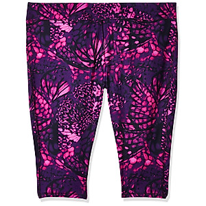 Hanes Comfortblend Women's Plus Size Active Stretch Capri, Wingspan Plum Dream, 3X