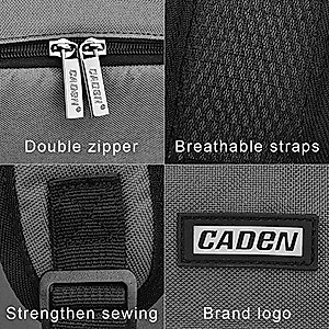 CADeN Camera Backpack Bag Professional for DSLR/SLR Mirrorless Camera Waterproof, Camera Case Compatible for Sony Canon Nikon Camera and Lens Tripod Accessories Gray