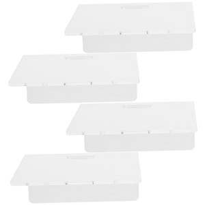 VILLFUL 4pcs Storage Rack Monitor Self Wall Mount Small Floating Shelf Monitor Wall Mount Shelf Speaker Shelf Speakers Wall Shelf Universal Floating Shelf Mall Wall Shelf Acrylic