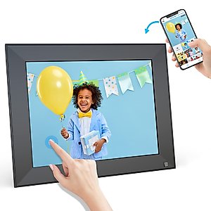 BSIMB Smart WiFi Digital Picture Frame, Electronic Photo Frame with IPS Touch Screen, 32 GB Internal Memory, Sharing Photos/Videos via App Email