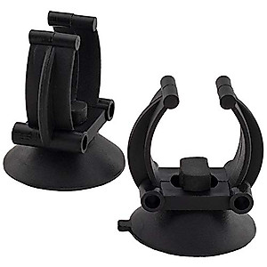 OIIKI 10 PCS Aquarium Heater Suction Cups with Clips, Air Hose Tube Holders Clamps for Fish Tank (Black)