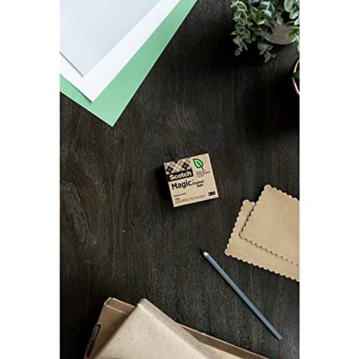 Scotch Magic Greener Tape, 12 Rolls, Numerous Applications, Invisible, Engineered for Repairing, 3/4 x 900 Inches, Boxed (812-12P)