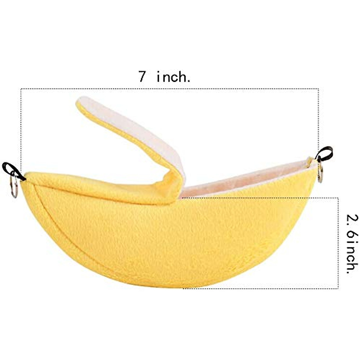KUDES Banana Hamster Bed House Hammock Small Animals Hanging Warm Bed House Cage Nest Hamster Accessories