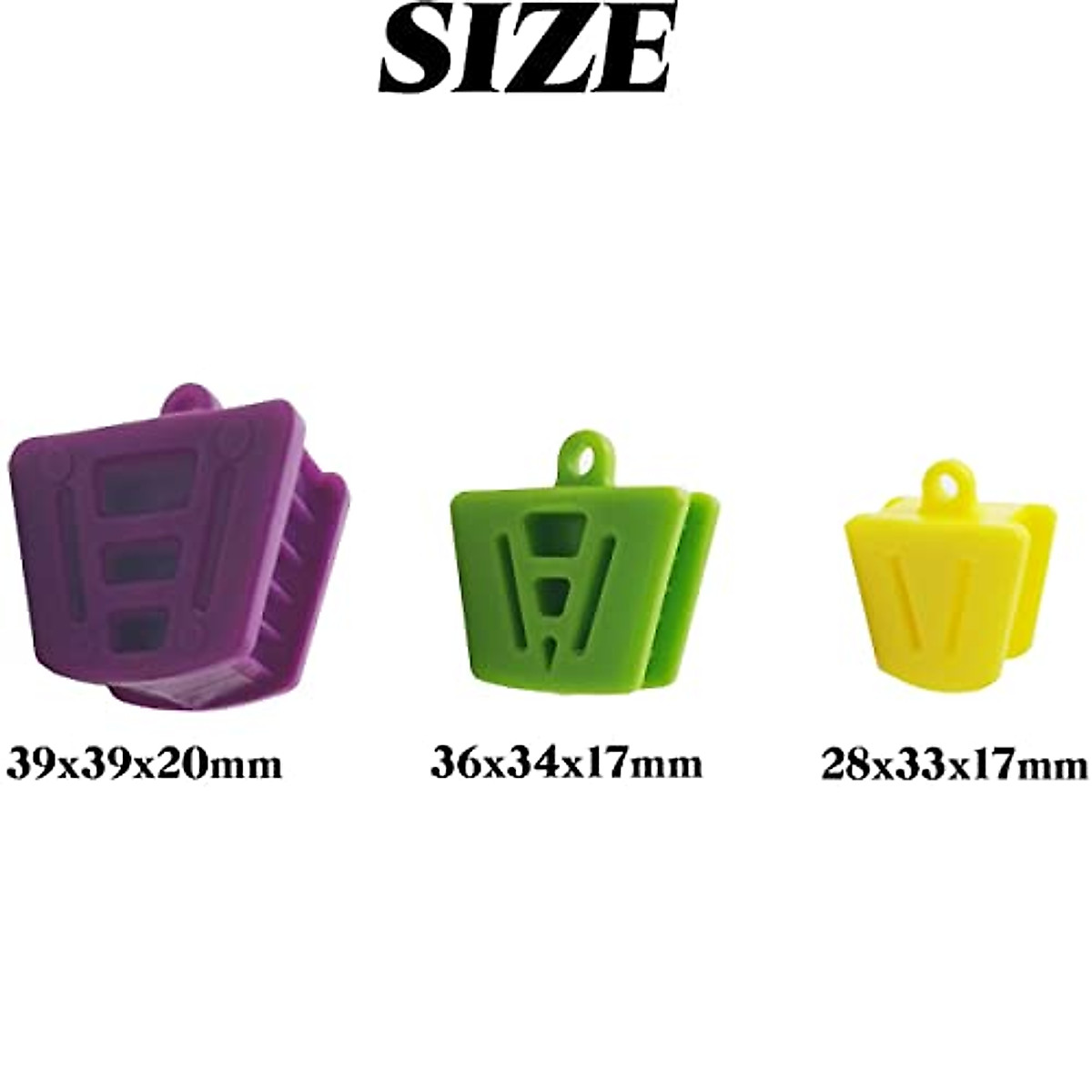 GXXMEI 12PCS Dental Oral Silicone Mouth Prop Bite Blocks Latex Free Cheek Retractor