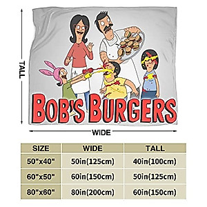 Yeshop Anime Fleece Throw Blanket Couch Sofa Soft Warm Flannel for Traveling Camping Home Bedding Living Room-60''x50''