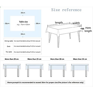 3D Merry Christmas Beach Pattern Waterproof Tablecloth, Oil-Proof Table Cover, Suitable for Kitchen, Dining Room M-1 140x160cm