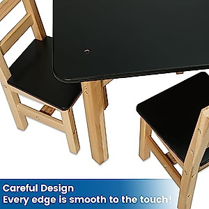 CONSDAN Kids Chairs (2 Pack), USA Grown Solid Poplar Hardwood Children's Chairs for Arts, Crafts, Homework, Meals Time (Kids Chairs (2 Pack))