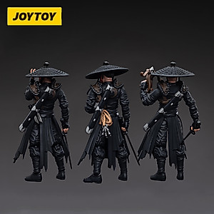 JOYTOY 1/18 Action Figure Dark Source Jiang Hu Chost Gate Assassin Collectible Military Model(Set of 3 Figures)