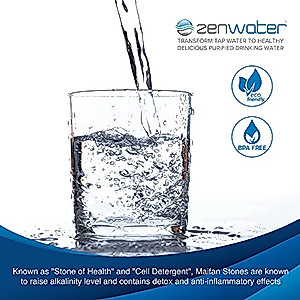 Zen Water - Maifan Mineral Stones Case Replacement Exclusively for Zen Water Filter System, Portable Water Purification System Essential