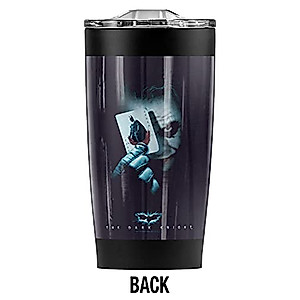 Logovision The Dark Knight Joker Stainless Steel Tumbler 20 oz Coffee Travel Mug/Cup, Vacuum Insulated & Double Wall with Leakproof Sliding Lid | Great for Hot Drinks and Cold Beverages