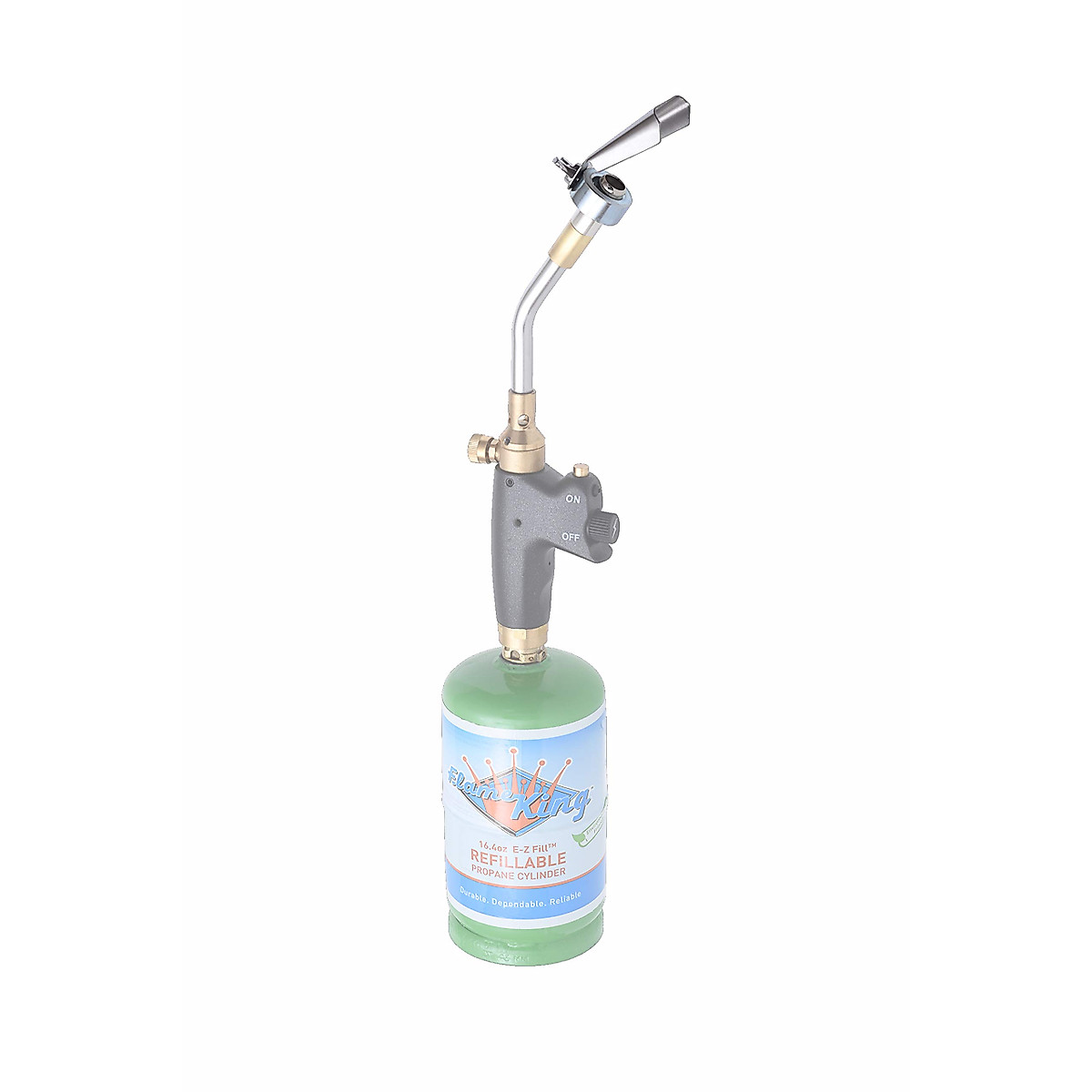 Flame King Searer Attachment for Handheld Blowtorches, Works with Butane and Propane, Easy to Use and Adjust, 2"