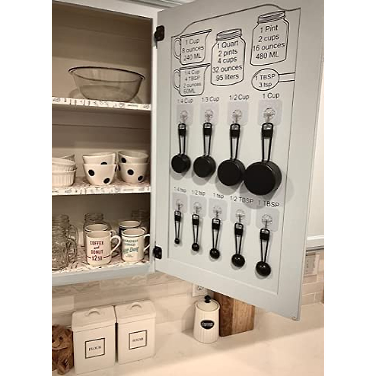 Generic, Kitchen Conversions Wall Decor with Cooking Measurement Conversion Chart - Decals for Cabinets, TA-12247