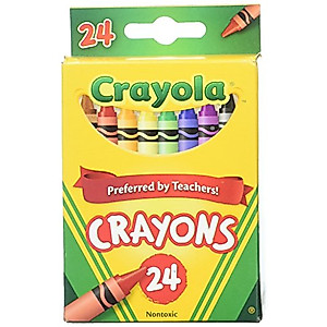 Crayola 24 Count Box of Crayons Non-Toxic Color Coloring School Supplies (2 Packs)