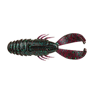 Berkley Powerbait Crash Craw Fishing Soft Bait, 3 1/2", June Bug