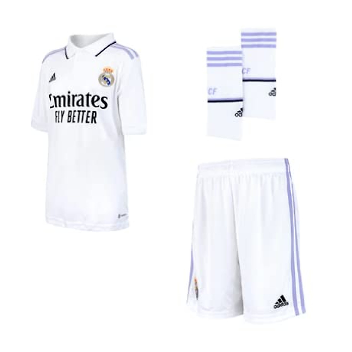 adidas Kids Unisex Soccer Real Madrid 22/23 Home Mini Kit (as1, alpha, xx_s, regular, 2XS)