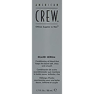 American Crew Beard Conditioner Serum, Conditioning Oil Blend for a Soft, Shiny & Smooth Beard, 1.7 Fl Oz