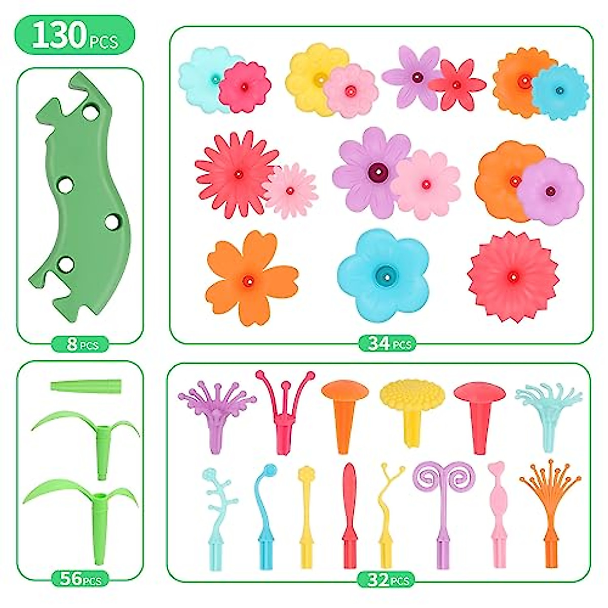 CENOVE Toddler Toys for 3 4 5 6 Years Old Boys Girls,Upgrade DIY Building Blocks Stacking Toys,STEM Educational Kids Toys Brain Development Preschool Kindergarten Toy with Storage Box