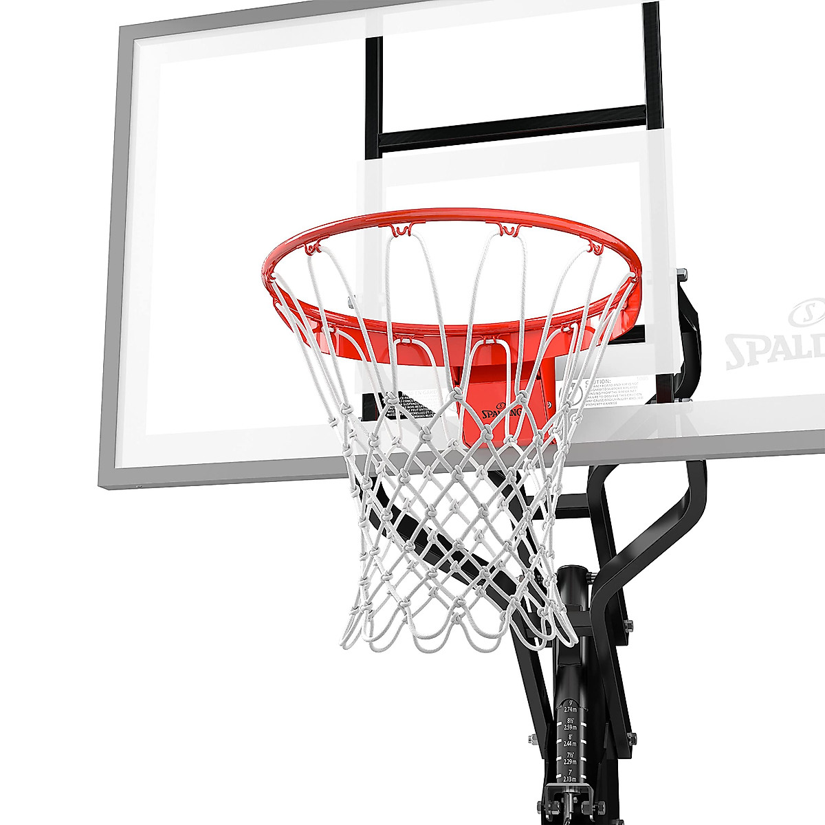 Spalding 54" Tempered Glass U-Turn In-Ground Basketball Hoop