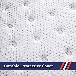 12 Inch Plush Pillow Top Hybrid Mattress, Gel Memory Foam and Innersping Support, Plush Feel, Full
