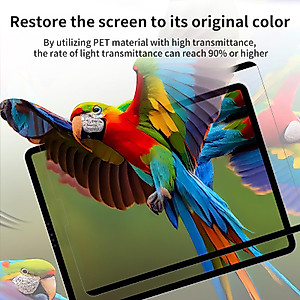 Softamm Paperfeel Magnetic Screen Protector for iPad Pro 12.9 Inch (2022/2021/2020/2018), Matte PET Film for Drawing & Writing Feel Like on Paper(Thin/Responsive/Detachable/Reusable)