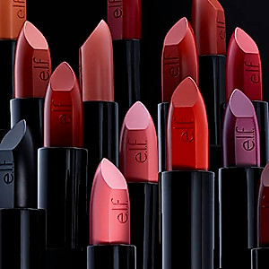e.l.f. O Face Satin Lipstick, Richly Pigmented, Nourishing & Long-Lasting Creamy Lipstick, Infused With Jojoba, Vegan & Cruelty-Free, Own It