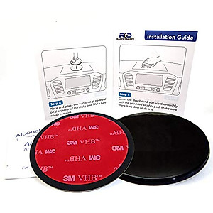 Randconcept - 95mm Adhesive Dashboard Pad Mounting Disk with Adhesive for Suction Cup Phone Mount & for Garmin GPS Suction Mount | 3.74" Wide Diameter 2 Pcs