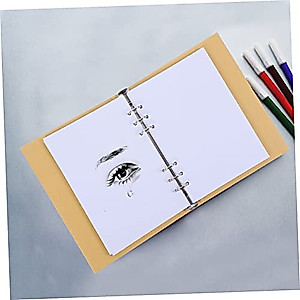 JEWEDECO 1 Set notebook blank unlined journals make your own book monthly organizer book stationery notepad schedule notepads small sketchbook Magazine child portable paper white
