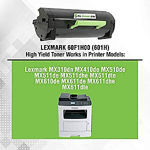 BGI 60F1H00 601H Remanufactured Toner Cartridge Replacement for Lexmark MX310dn MX611de MX511de MX410de MX611dhe MX610de MX511dhe MX510de MX511dte MX611dte MX611dfe | High Yield 10,000 | Made in USA