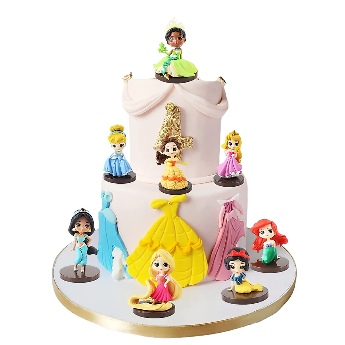OULUN Cake Topper For Disney Princess,Princess Party Decorate Supplies