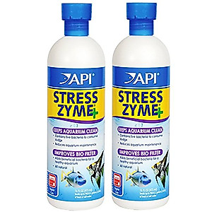 (2 Pack) API Stress Zyme Freshwater and Saltwater Aquarium Cleaning Solution
