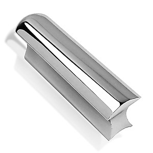 Cheerock Electric Guitar Solid Steel Slide Tone Bar, Polished Metal Guitar Slide, Electric Guitar Accessories, Steel Guitar Bar Slide for Dobro Hawaiian Guitar Lap Guitar