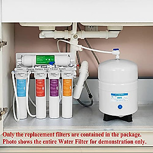 Geekpure Replacement Pre-Filters Set Twsit Quick Change Filters for RO-TW Series Reverse Osmosis System