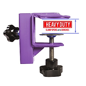 Downtown Pet Supply Dog Grooming Arm with Clamp and Grooming Loop, 2 Haunch, Purple - Adjustable, Steel Grooming Table Arm with Table Clamp, No Sit Haunch Holder Dog Grooming Restraint and Loop
