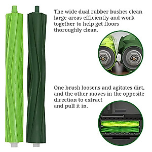 S9 Replacement Parts Compatible with iRobot Roomba s9 (9150) s9+ s9 Plus (9550) S Series Vacuum Cleaner, 2 Pairs